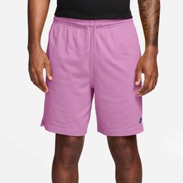 Shorts Nike Sportswear "Nike Club Men's Knit Shorts", Herren, Gr. 4XL, N-Gr, lt magenta, Obermaterial: 100% Baumwolle, Hosen Shorts, atmungsaktives Material, relaxte Passform, mit Eingrifftaschen
