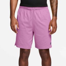 Shorts Nike Sportswear "Nike Club Men's Knit Shorts", Herren, Gr. XXL, N-Gr, pink (lt magenta), Obermaterial: 100% Baumwolle, Hosen Shorts, atmungsaktives Material, relaxte Passform, mit Eingrifftaschen