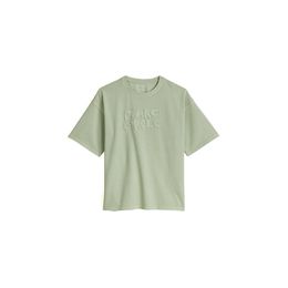 Marc O'Polo T-Shirt MARC O'POLO "mit geh&auml;kelter Logo-Applikation", Jungen, Gr. 140, gr&uuml;n, Obermaterial: 100% Baumwolle, unifarben, relaxed fit, Rundhals, Shirts T-Shirt
