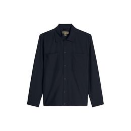 Marc O'Polo Hemdjacke MARC O'POLO "DFB Travel Collection", Herren, Gr. XL, deep night blau, Obermaterial: 53% Polyester, 44% Schurwolle, 3% Elasthan, gerade, Manschette, Jacken