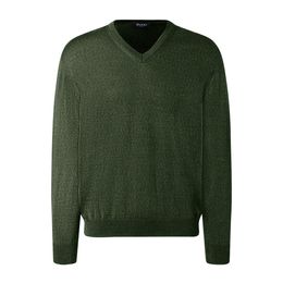 Strickpullover Maerz Muenchen "Maerz Muenchen 490400 Strickpullover Herren Bekleidung", Herren, Gr. 50, gruen, 100% Wolle, V-Ausschnitt, Pullover Strickpullover