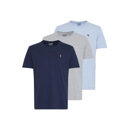 T-Shirt Blend "T-Shirt BHTee 3 Pack", Herren, Gr. L, bunt (dressblauscashmerestonemix), Obermaterial: 100% Baumwolle CO., Shirts T-Shirt
