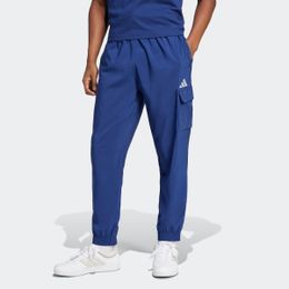 Sporthose adidas Sportswear "M SL CARGO PT", Herren, Gr. XL, N-Gr, blau (dunkelblau, wei&szlig;, normal, gr.), Obermaterial: 100% Polyester, Hosen Sporthose