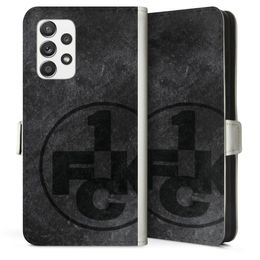 DeinDesign Galaxy A52s 5G Handy Klapph&uuml;lle Handyh&uuml;lle aus Kunst Leder wei&szlig; Flip Case Concrete 1. Fc Kaiserslautern 1. Fck Sideflip mit Lasche