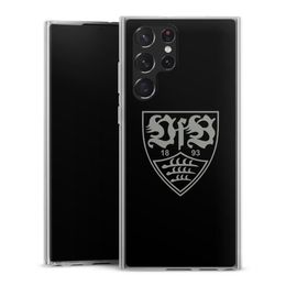 DeinDesign Galaxy S22 Ultra Handy Silikon H&uuml;lle Case transparent Handyh&uuml;lle Official Licensed Product Vfb Stuttgart Logo Silikon Case