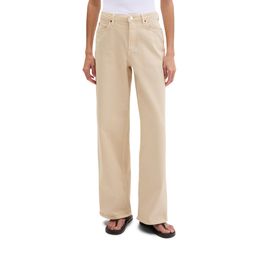 Marc O'Polo Weite Jeans MARC O'POLO "aus Organic-Cotton-Mix-Stretch", Damen, Gr. 26, L&auml;nge 34, grau silk, Obermaterial: 98% Baumwolle, 2% Elasthan, unifarben, loose fit normal, Jeans