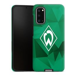 DeinDesign Galaxy S20 Handy Panzer Handyh&uuml;lle robuste Outdoor H&uuml;lle Schutzh&uuml;lle matt Official Licensed Product Camouflage Sv Werder Bremen Tough Case
