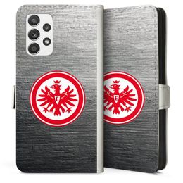 DeinDesign Galaxy A52s 5G Handy Klapph&uuml;lle Handyh&uuml;lle aus Kunst Leder wei&szlig; Flip Case Eintracht Frankfurt Sge Logo Sideflip mit Lasche