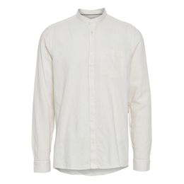 !Solid Langarmhemd SOLID "Langarmhemd SDAllan", Herren, Gr. S, N-Gr, beige (sanftes wei&szlig;), Obermaterial: 58% Leinen LI. 42% Viskose CV., Hemden