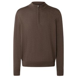 Strickpullover Maerz Muenchen "Maerz Muenchen 491300 Strickpullover Herren Bekleidung", Herren, Gr. 50, braun, 100% Wolle, Rundhals, Pullover Strickpullover