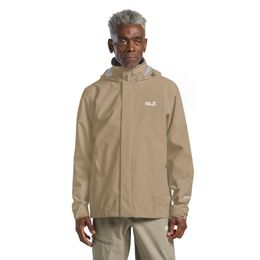 Funktionsjacke Jack Wolfskin "TRAILTIME 2L JKT M", Herren, Gr. L (52), beige (hazelwood), Obermaterial: 100% Polyester. Futter: 100% Polyester, Jacken Funktionsjacke