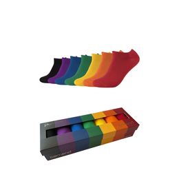 Socken Camano "7er Pack", Herren, Gr. 35-38, bunt (rainbow), 76% Baumwolle, 21% Polyamid, 3% Elasthan, uni, Socken Socken