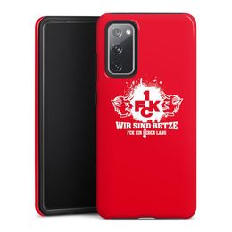 DeinDesign Galaxy S20 FE 5G Handy Panzer Handyh&uuml;lle robuste Outdoor H&uuml;lle Schutzh&uuml;lle gl&auml;nzend Spruch 1. Fc Kaiserslautern Official Licensed Product Tough Case