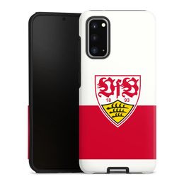 DeinDesign Galaxy S20 Handy Panzer Handyh&uuml;lle robuste Outdoor H&uuml;lle Schutzh&uuml;lle matt Vfb Stuttgart Logo Official Licensed Product Tough Case