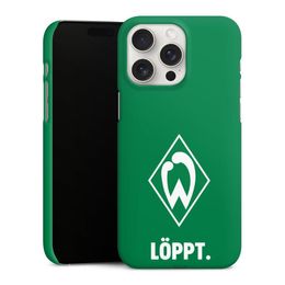 DeinDesign iPhone 15 Pro Max Handy Premium Case Smartphone Handyh&uuml;lle Schutzh&uuml;lle matt Sv Werder Bremen Statement Official Licensed Product Premium Case