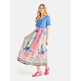 LIEBLINGSST&Uuml;CK Sommerkleid LIEBLINGSST&Uuml;CK "RabieL", Damen, Gr. 36, EURO-Gr&ouml;&szlig;en, 424p3, blau bell, 100% Baumwolle, Kleider Sommerkleid, aus 100% Baumwolle