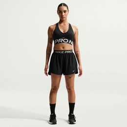Shorts Nike "W NP DF 365 3IN SHORT WVN", Damen, Gr. L, N-Gr, schwarz (schwarz, wei&szlig;), Obermaterial: 86% Polyester, 14% Elasthan, Hosen Shorts, mit Dri-FIT-Technologie, leichtes Webmaterial, mit Jacquard-Bund
