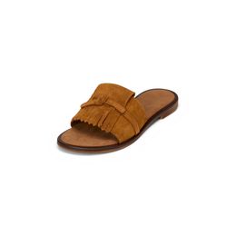 Marc O'Polo Sandale MARC O'POLO "aus weichem Veloursleder", Damen, Gr. 36, burnt tobacco, Obermaterial: 100% Leder, unifarben, Schuhe Sandale