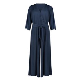 Overall Betty Barclay "Damen mit Eingrifftaschen", Damen, Gr. 36, Normalgr&ouml;&szlig;en, dunkelblau, Obermaterial: 94% Polyester, 6% Elasthan, figurumspielend, V-Ausschnitt, Overalls Overall