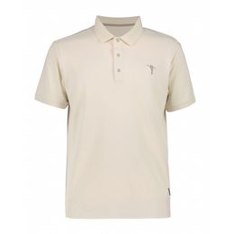 Poloshirt Icepeak "Icepeak Polo shirt Marblehead", Herren, Gr. L, puder, Stoff, 100% Polyester, normal, hoch geschlossener Ausschnitt, Shirts