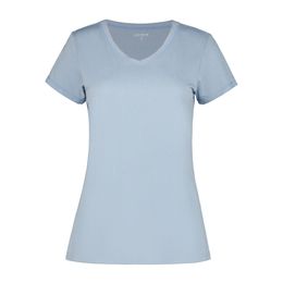 Funktionsshirt Icepeak "Icepeak T-shirt Beasley", Damen, Gr. L, lichtblau, Stoff, 100% Polyester, normal, V-Ausschnitt, Shirts Funktionsshirt