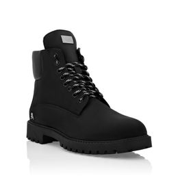 Bootsschuh Philipp Plein "Stiefel", Herren, Gr. 41, Normalschaft, 02, schwarz, Schuhe Bootsschuh