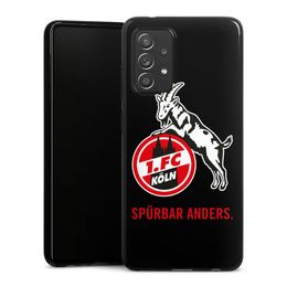 DeinDesign Galaxy A52s 5G Handy Silikon H&uuml;lle Case schwarz Handyh&uuml;lle Official Licensed Product Transparent 1. Fc K&ouml;ln