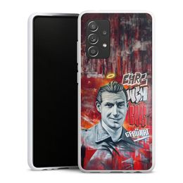 DeinDesign Galaxy A52s 5G Handy Silikon H&uuml;lle Case wei&szlig; Handyh&uuml;lle Fritz Walter 1. Fck 1. Fc Kaiserslautern Silikon Case