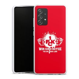 DeinDesign Galaxy A52s 5G Handy Silikon H&uuml;lle Case wei&szlig; Handyh&uuml;lle Spruch 1. Fc Kaiserslautern Official Licensed Product Silikon Case