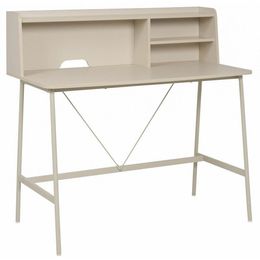 Mid.you Schreibtisch, Beige, Metall, Holzwerkstoff, rechteckig, 55x106x115 cm, Kabeldurchlass, Arbeitszimmer, Schreibtische, B&uuml;rotische
