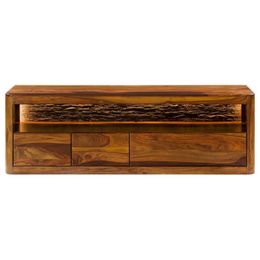 TV-Board Sheesham 190x50x60 walnuss gewachst TORONTO LUX #247