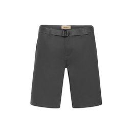 Chinoshorts Blend "Chinoshorts BHBelo", Herren, Gr. L, N-Gr, grau (forged iron), Obermaterial: 98% Baumwolle CO. 2% Elasthan EL., Hosen Chinoshorts