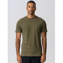 Kurzarmhemd TEESHOPPEN "TEESHOPPEN T-shirt Organic Basic", Herren, Gr. S, Normalgr&ouml;&szlig;en, army, Obermaterial: 100% Baumwolle, Hemden
