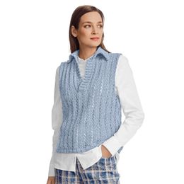 Anleitung 099/1, Polo-Pullunder aus Merino-Cotton von Junghans-Wolle