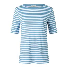 T-Shirt Maerz Muenchen "Maerz Muenchen 124601 T-Shirt Damen Bekleidung", Damen, Gr. 36, blau, 50% Baumwolle, 50% Modal, Shirts T-Shirt