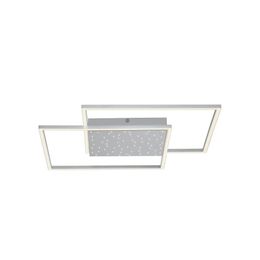 Paul Neuhaus LED-Deckenleuchte Nickel-matt mit Sternenhimmel &brvbar; silber &brvbar; Ma&szlig;e (cm): B: 67 H: 5 T: 67.0 &raquo; H&ouml;ffner