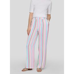 Jerseyhose Rabe "Hose", Damen, Gr. 46, Normalgr&ouml;&szlig;en, rosa, 100%Viskose, gestreift, weit, Hosen Jerseyhose