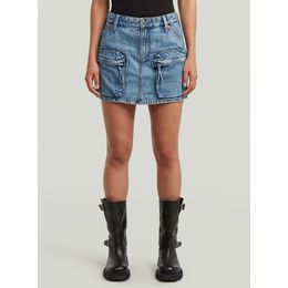 G-Star Raw Maxikleid G-STAR "Mini Cargo Rock", Damen, Gr. 24, Normalgr&ouml;&szlig;en, faded blau star, Obermaterial: 100% Baumwolle, Kleider Maxikleid