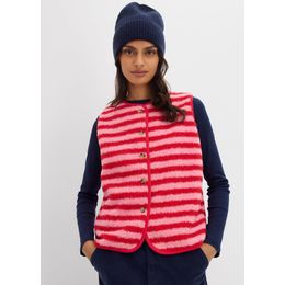 bonprix Fellimitat-Weste, rosa, Gr.50, Fellimitat-Weste mit modischem Muster