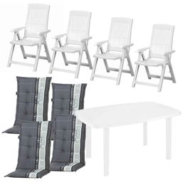 GARTENTISCHGRUPPE TAMPA+FARO SET 9TLG.GARD.