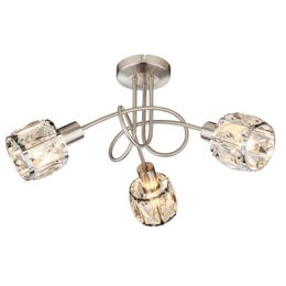 Globo Deckenleuchte Kris in Nickelfarben max. 40 Watt Deckenlampe
