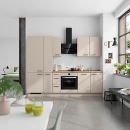 Nobilia K&uuml;chenblock Easytouch High m. Ger&auml;ten Sandfarben