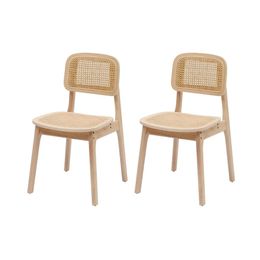 H&ouml;ffner Stuhl 2er-Set Baia holzfarben Ma&szlig;e (cm): B: 46 H: 80 &raquo; H&ouml;ffner