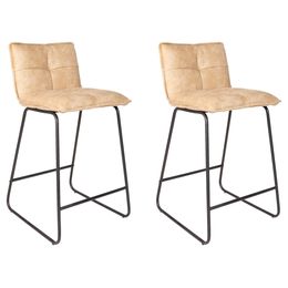 Barhocker-Set Jeremy 2er-Set ca. 44x87 cm Beige