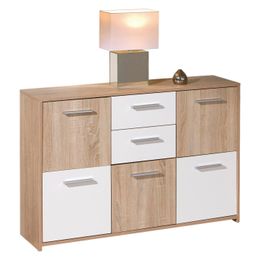 Kommode Elvezia Wei&szlig;/Eiche