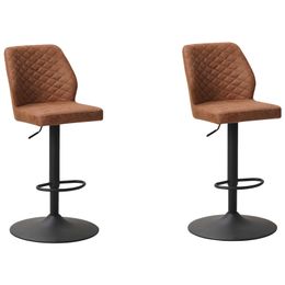 Barhocker-Set Grayson 2er-Set ca. 42x114 cm Cognac