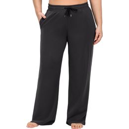 sheego Damen Sporthose in weiter Form anthrazit Gr&ouml;&szlig;e 52