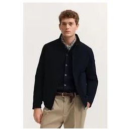 Blouson Bugatti "Regular Fit", Herren, Gr. 50, 390, marine, 100% Polyester, unifarben, regular fit, Jacken Blouson, wasserabweisend mit Cord-Details