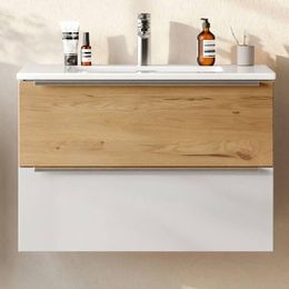 Pharao24.de Waschtischschrank Bad Unterschrank mit zwei Schubladen - Soft Close