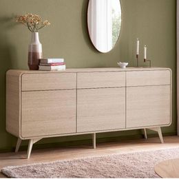 Pharao24.de Sideboard Esszimmersideboard mit drei Schubladen im Skandi Design